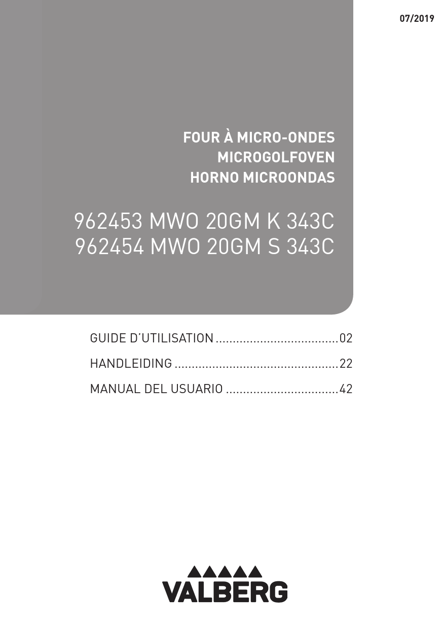 Notice four micro-onde VALBERG MWO 20 GM K343C Trouver une solution à un problème VALBERG MWO 20 ...